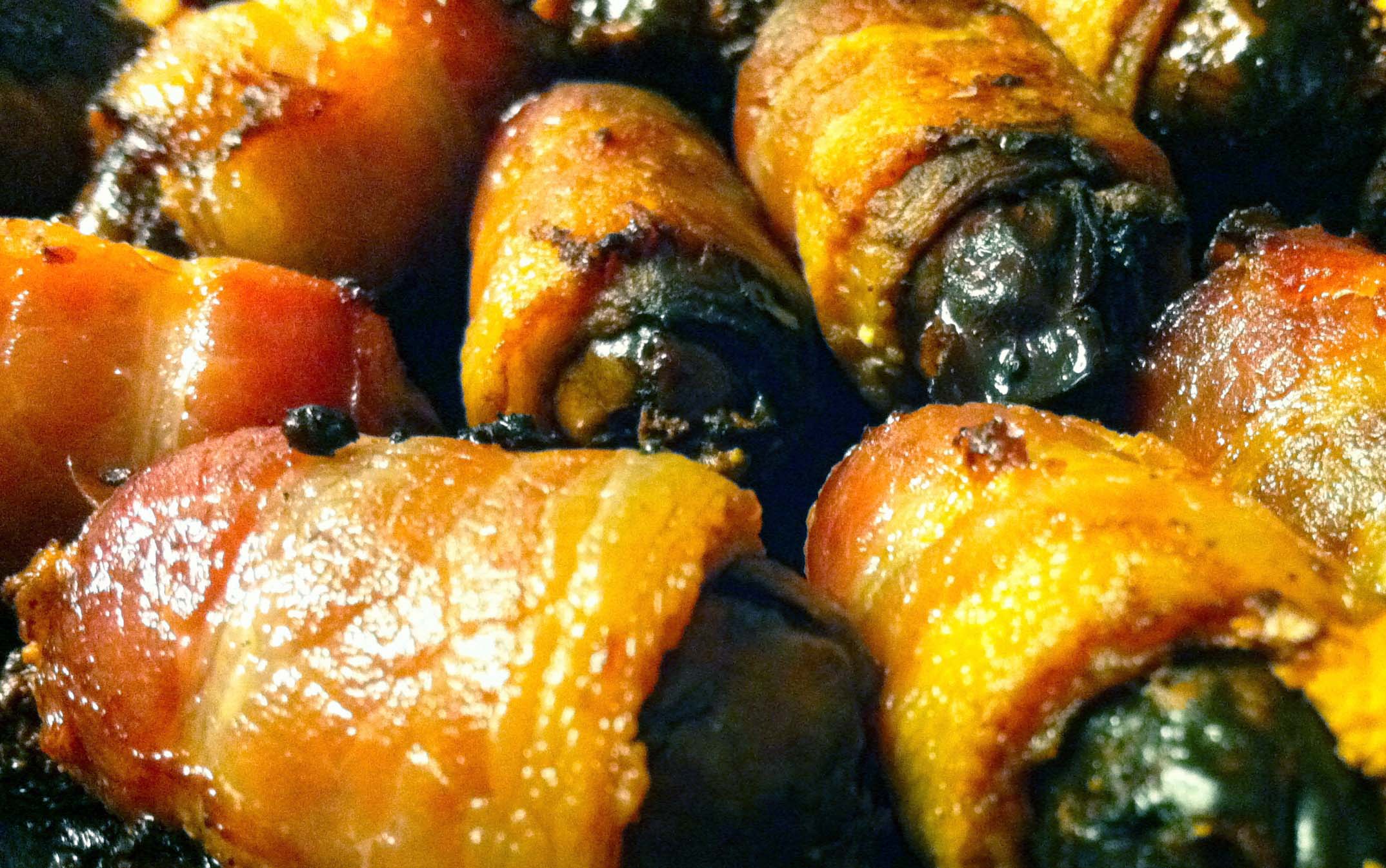 Blue Cheese Stuffed Dates Wrapped in Bacon… yes, Bacon! – A Ginger in ...